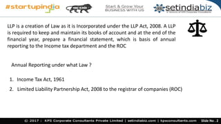 LLP Annual Compliance PPT FY 2016 17 | PPT