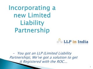 Llp incorporation | PPTX