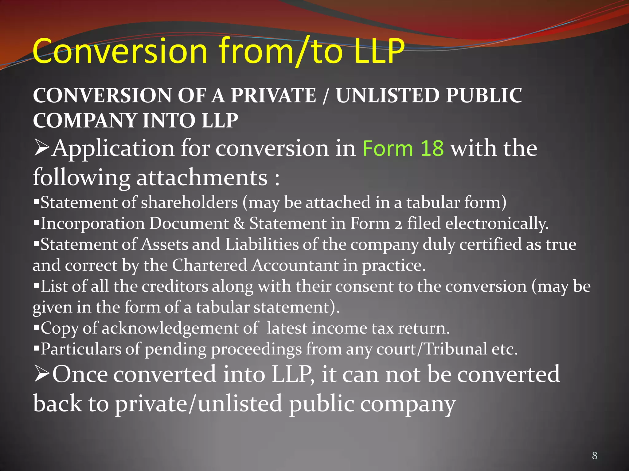 LLP Presentation | PPTX