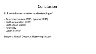 Lunar Laser Ranging | PDF