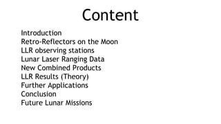 Lunar Laser Ranging | PDF