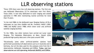 Lunar Laser Ranging | PDF