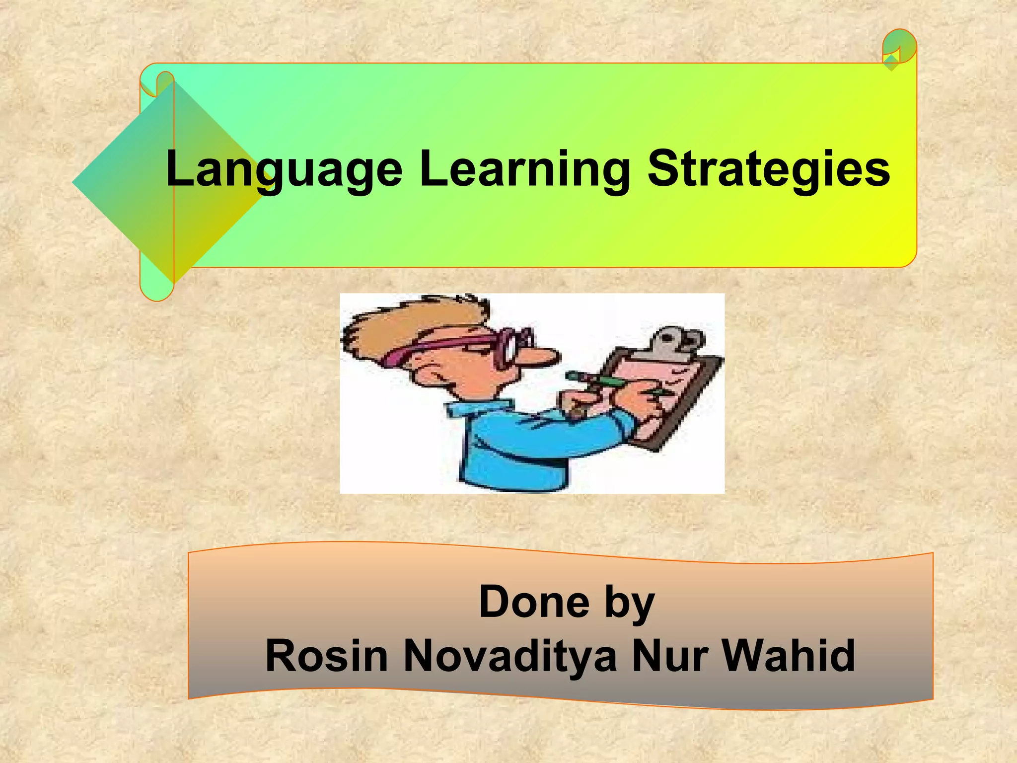 Language Learning Strategies | PPT
