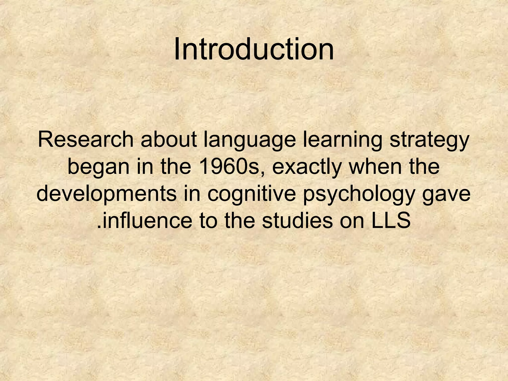 Language Learning Strategies | PPT