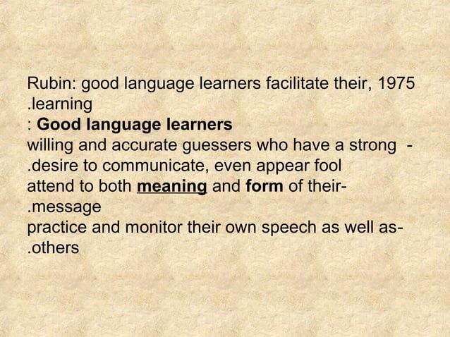 Language Learning Strategies | PPT