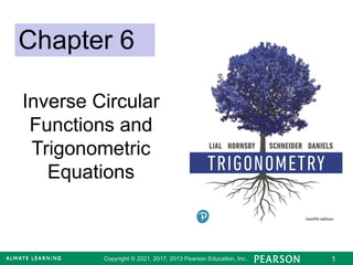 inverse circular functions and trigonometric equations | PPT