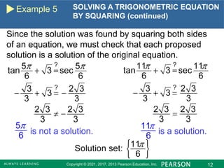 inverse circular functions and trigonometric equations | PPTX