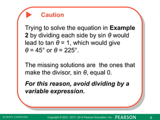 inverse circular functions and trigonometric equations | PPT