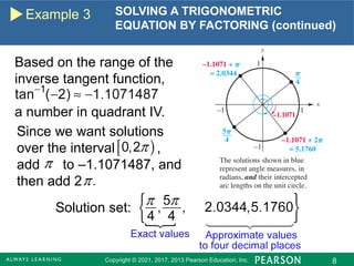inverse circular functions and trigonometric equations | PPTX