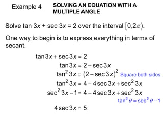 trigonometric equations involving half angles and multiple angles | PPTX