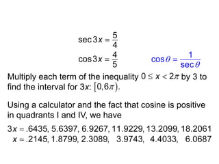 trigonometric equations involving half angles and multiple angles | PPTX