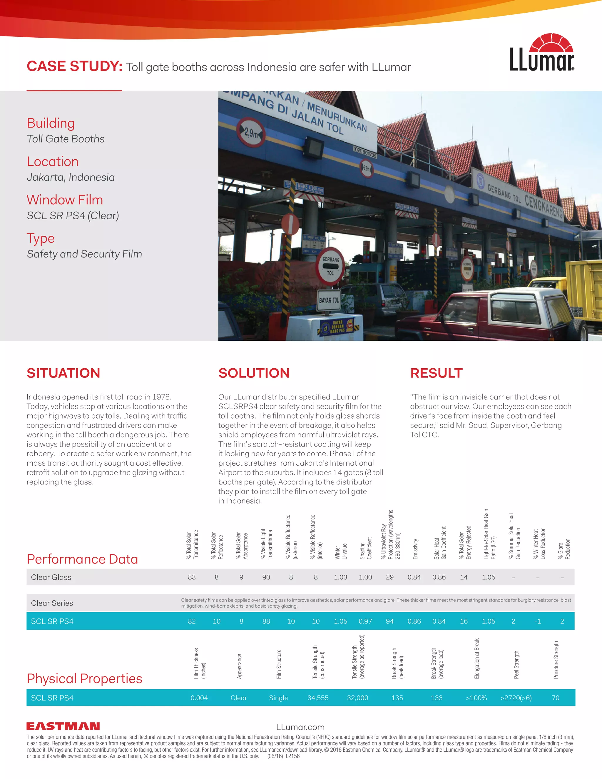 Llumar Safety Window Film Case Study | PDF