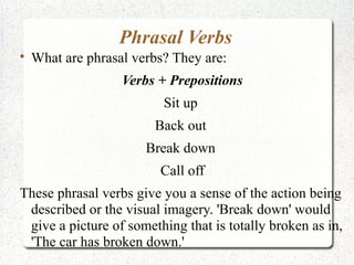 LL Upper Pri A - Phrasal verbs | PPT