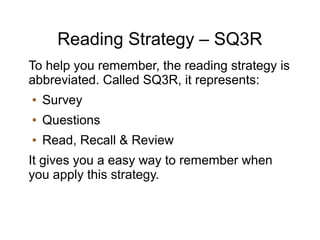 LL Upper Pri A - Intro to Reading Compre Strategy | PPT