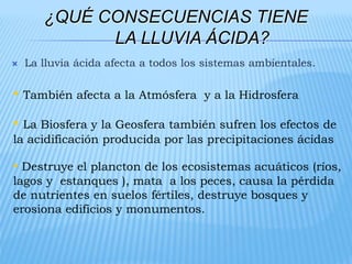 Lluvia acida | PPTX