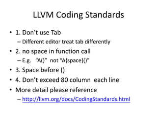 LLVM Backend Porting | PPTX