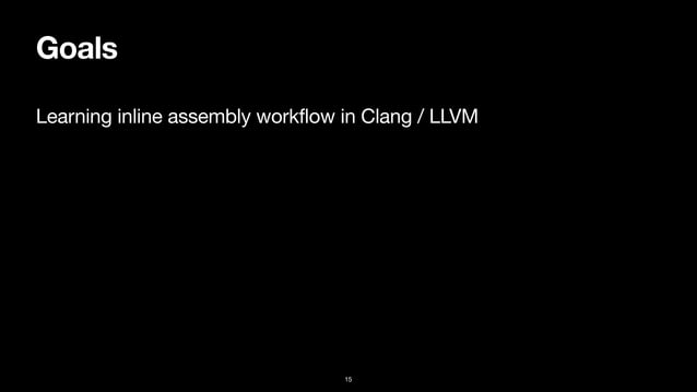 Handling Inline Assembly In Clang And Llvm Ppt