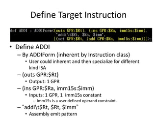 LLVM Instruction Selection | PPTX