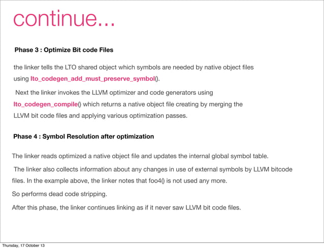 An Overview of LLVM Link Time Optimization | PDF
