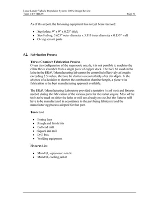 Llv Propulsion System 100 Pct Design Report | PDF