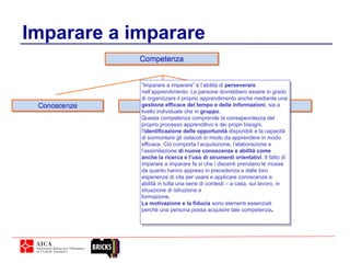 Favorire l'imparare ad apprendere | PPT