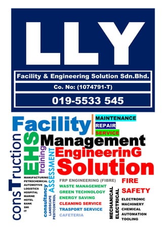 LLY FACILITY & ENGINEERING SOLUTION COMPANY PROFILE 2018 | PDF