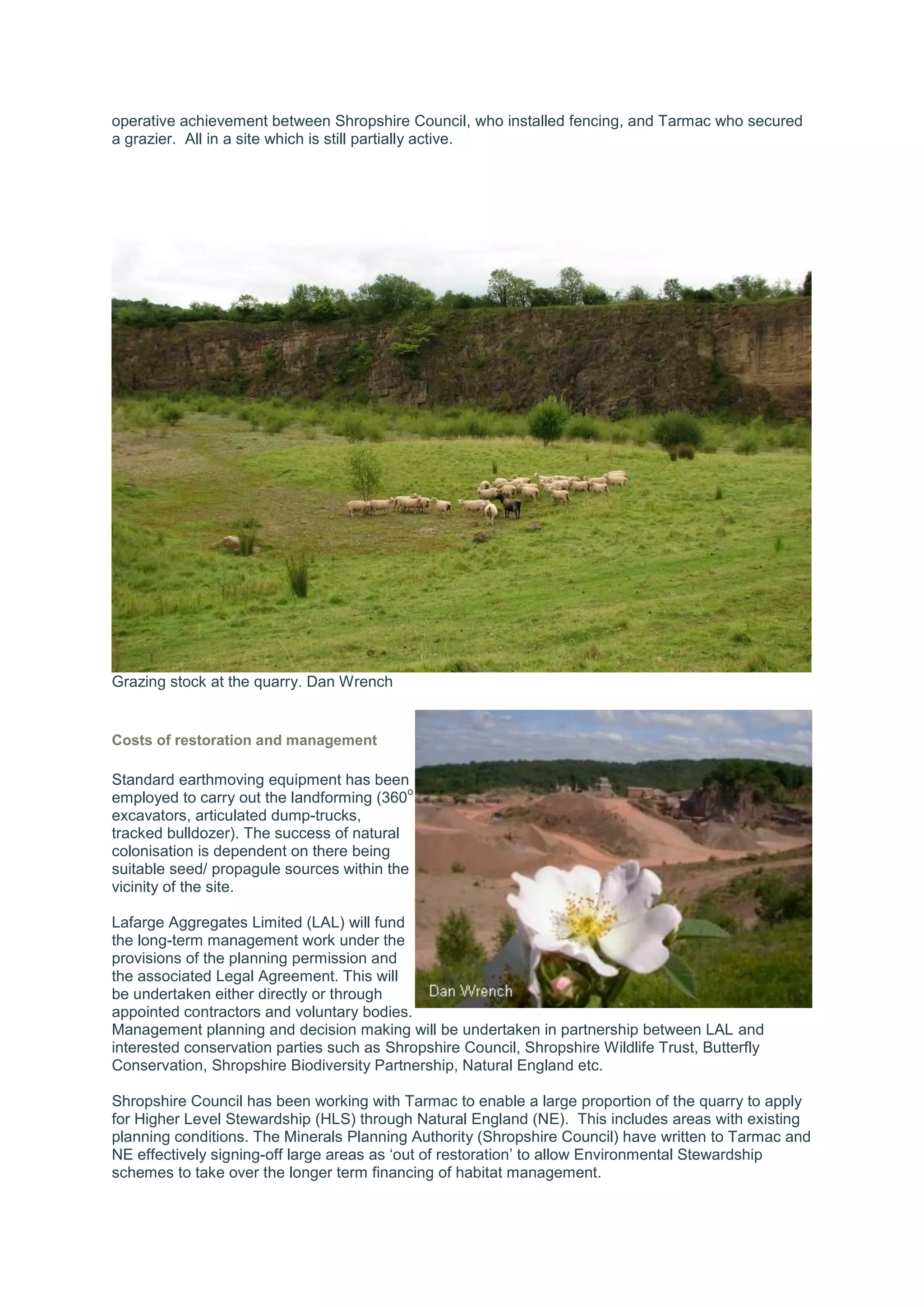 Llynclys quarry restoration | PDF