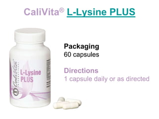 L lysine plus | PPTX