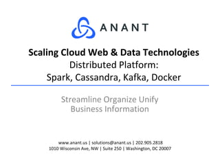 Scaling Cloud Web & Data Technologies | PPT