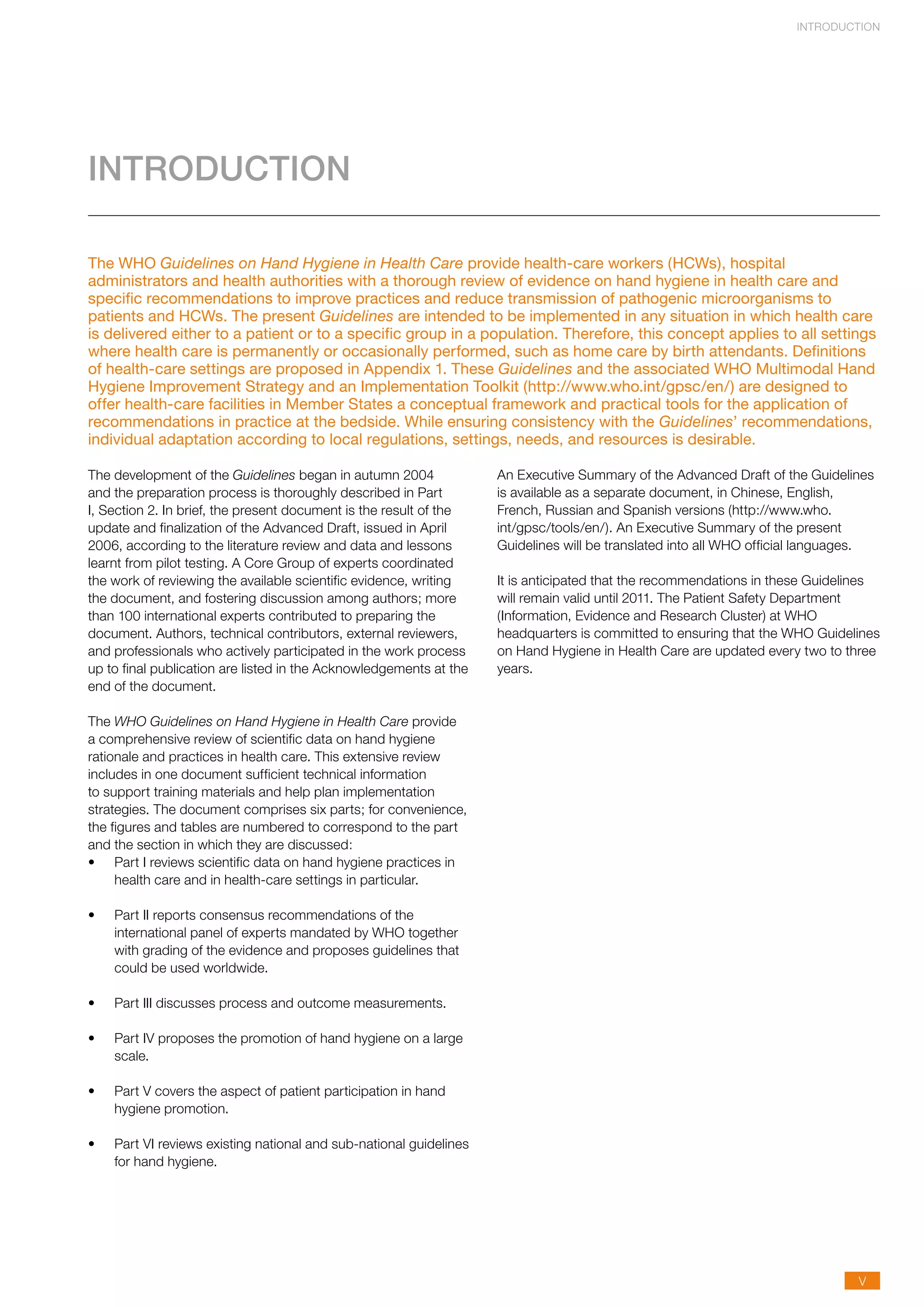 WHO GUIDELINES ON HAND HYGIENE IN HEALTH CARE | PDF