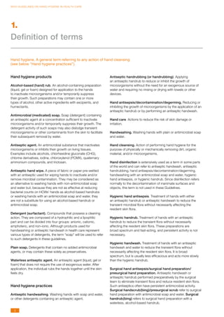 WHO GUIDELINES ON HAND HYGIENE IN HEALTH CARE | PDF