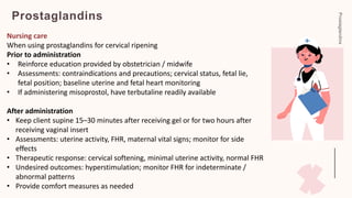 Common drugs used in labor | PPTX