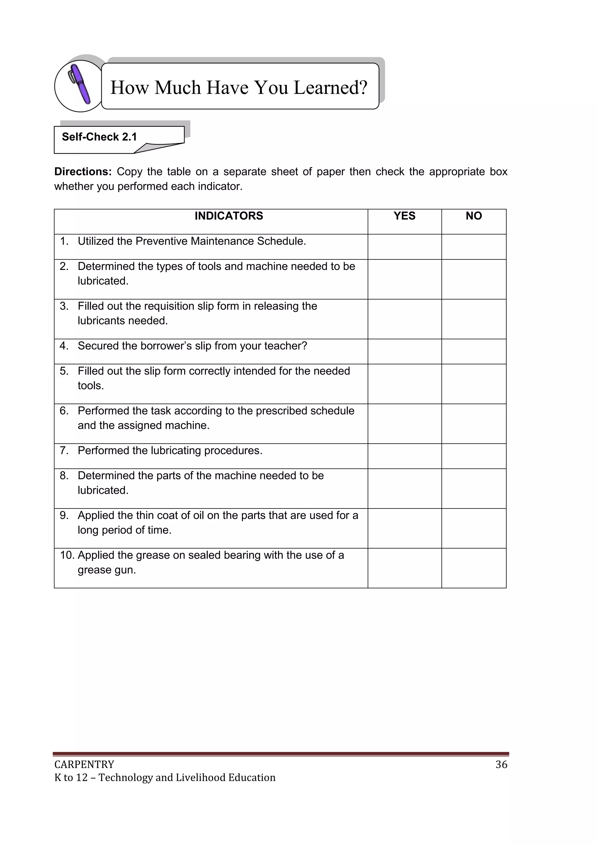 Carpentry Learning Module Grade 7 and Grade 8 Explanatory Course | PDF