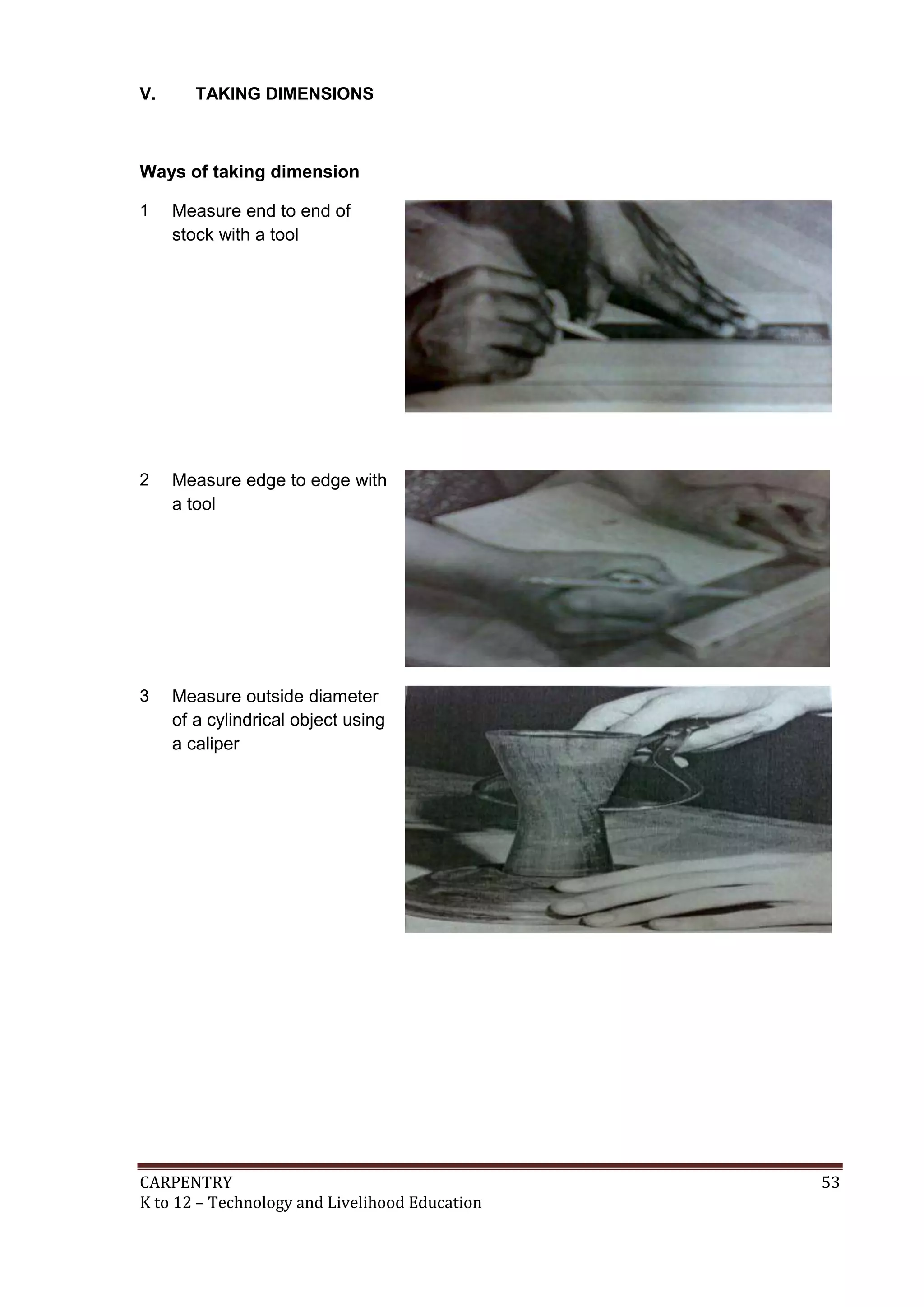 Carpentry Learning Module Grade 7 and Grade 8 Explanatory Course | PDF