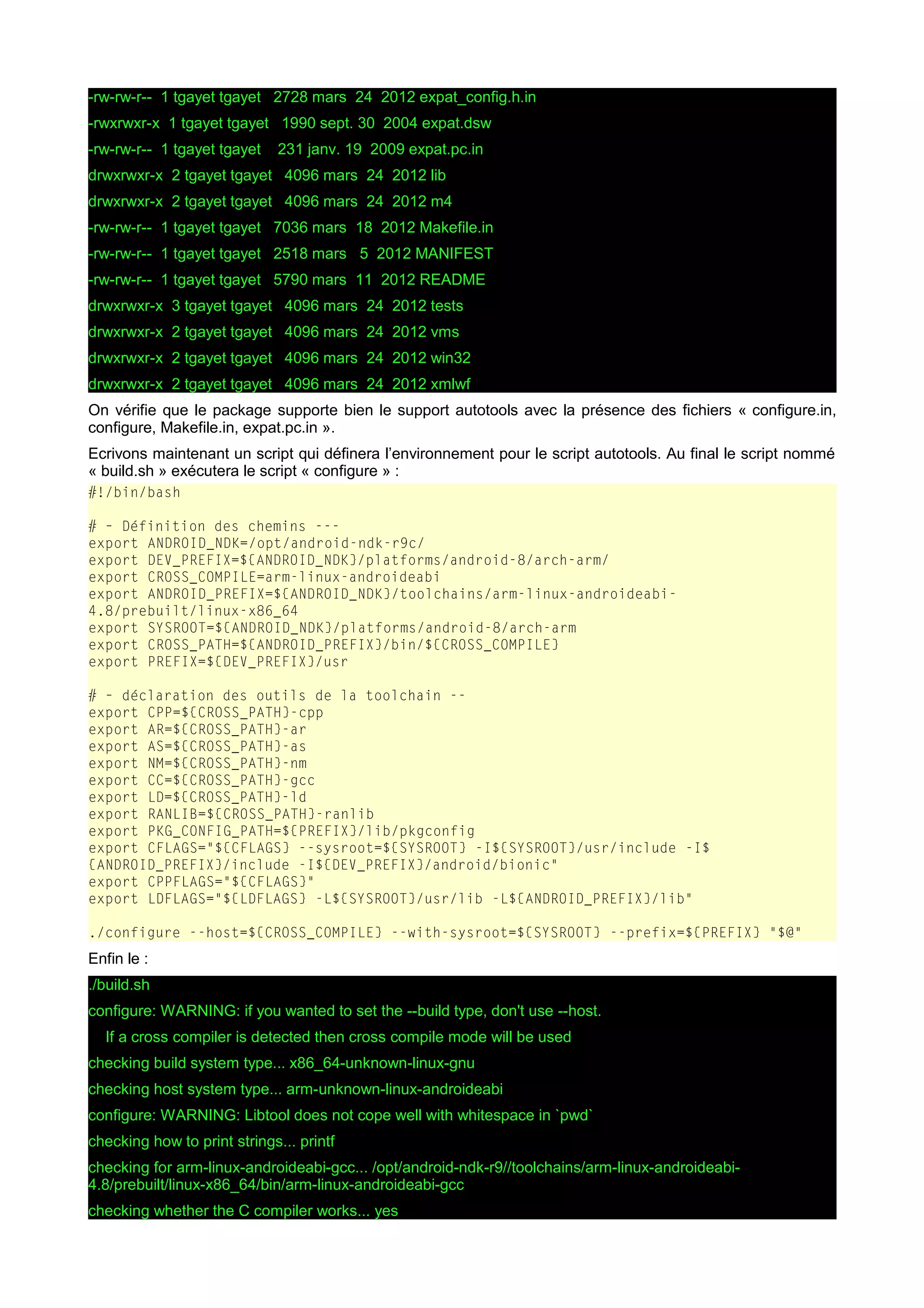 Cross-compilation native sous android | ODT | Operating Systems ...