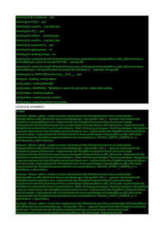 Cross-compilation native sous android | ODT | Operating Systems ...