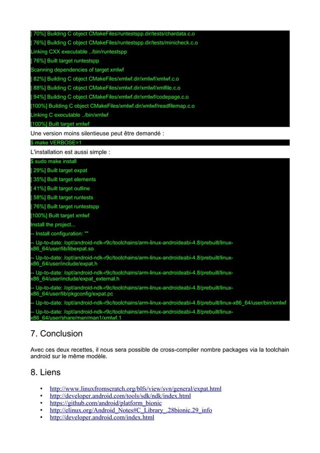 Cross-compilation native sous android | ODT | Operating Systems | Computer Software and Applications