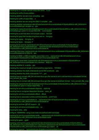 Cross-compilation native sous android | ODT | Operating Systems | Computer Software and Applications
