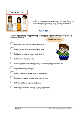 Lm he4(pagtanggap ng bisita ) | DOCX