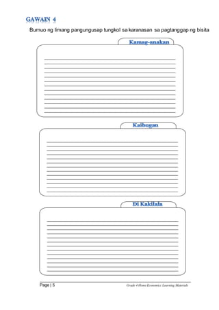 Lm he4(pagtanggap ng bisita ) | DOCX