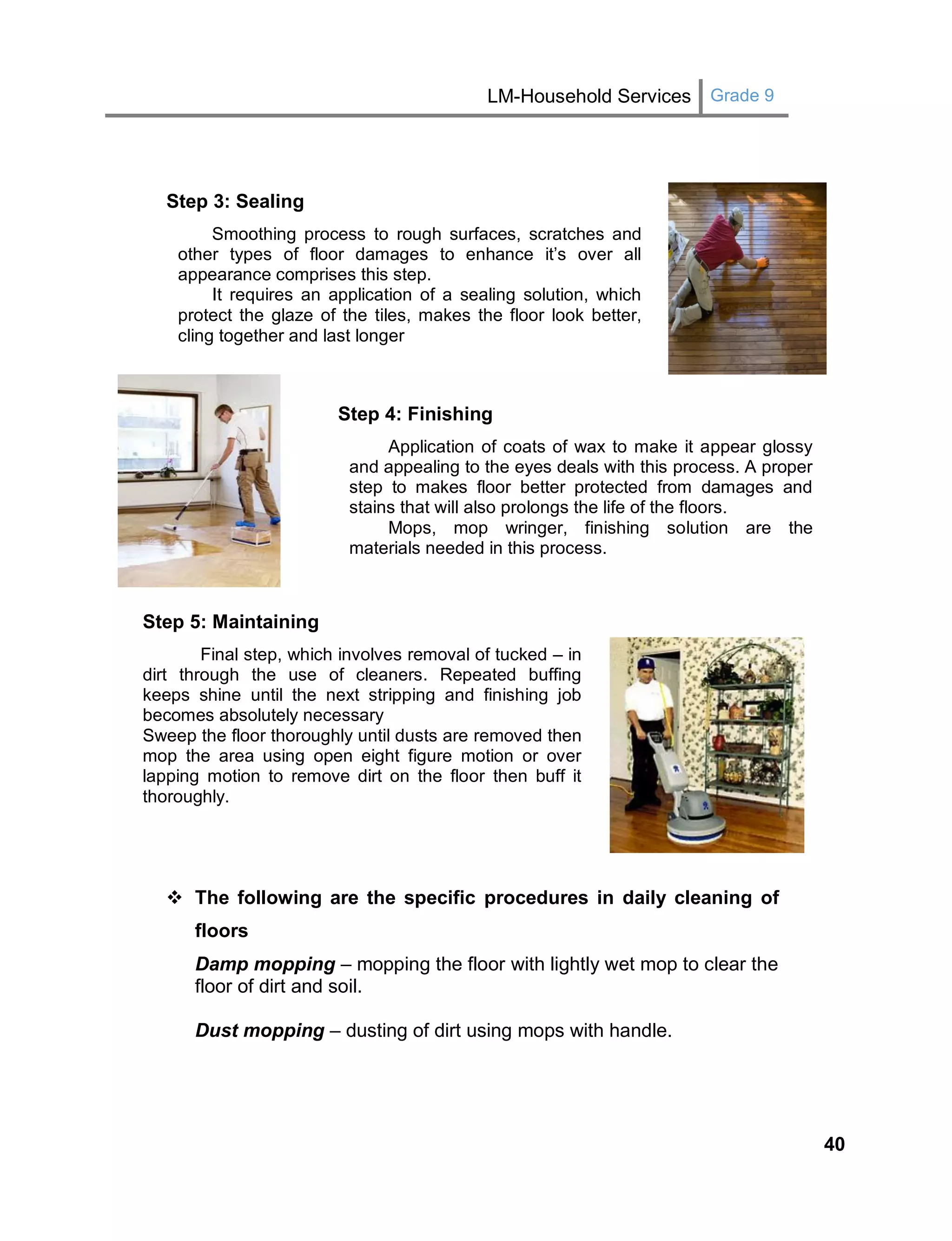 Lm household services-grade_9_1st and 2nd quarter | PDF