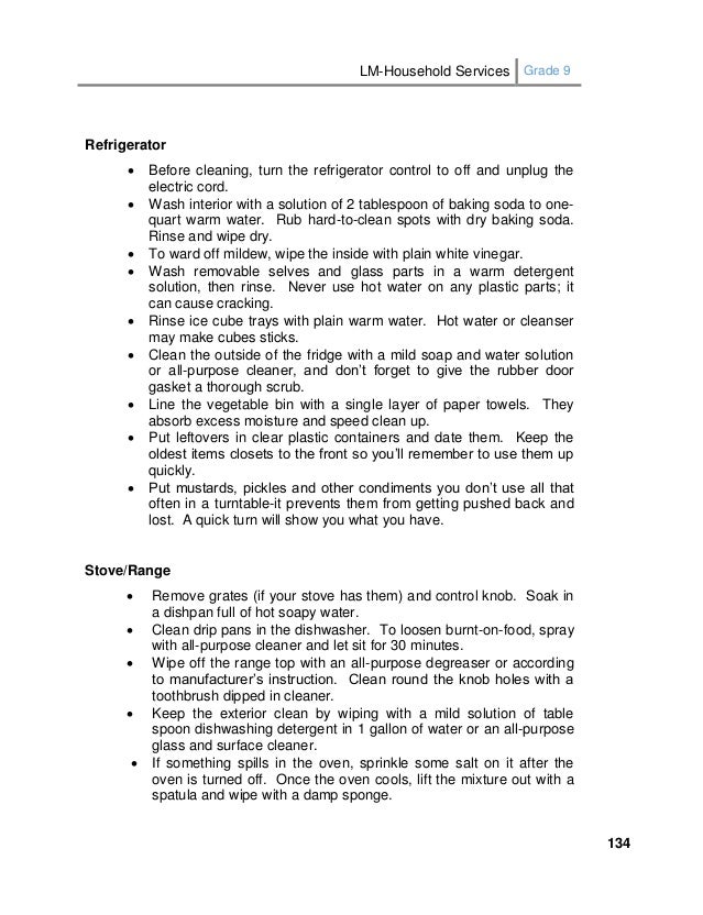 Lm household services-grade_9_1st and 2nd quarter