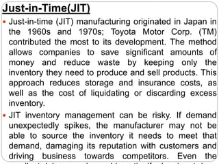 Logistics Management, BBA III Year Notes, Osmania University | PPT