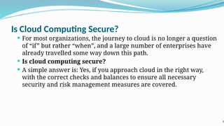 Cloud Computing Security Essentials for beginners | PPTX