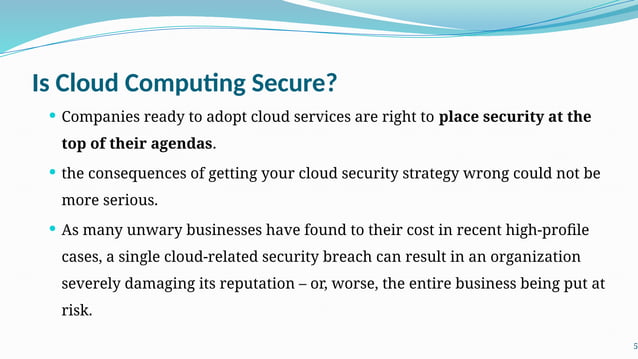 Cloud Computing Security Essentials for beginners | PPT