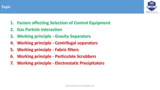 LM16 - Gravity Separators, methods, measures | PPTX