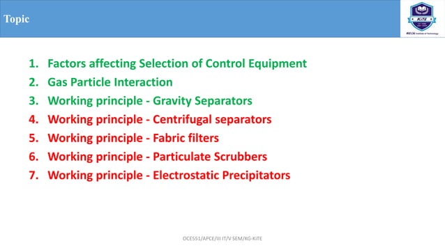 LM16 - Gravity Separators, methods, measures | PPTX