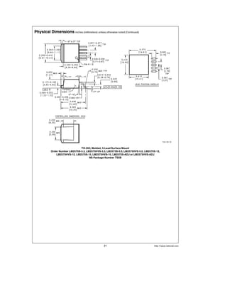 LM2575 Voltage Regulator Datasheet | PDF | Consumer Electronics ...