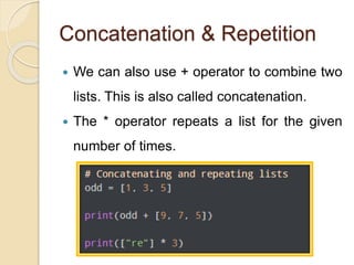 LM 28 - List (Operations, Slice, Methods).pptx