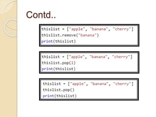 LM 28 - List (Operations, Slice, Methods).pptx